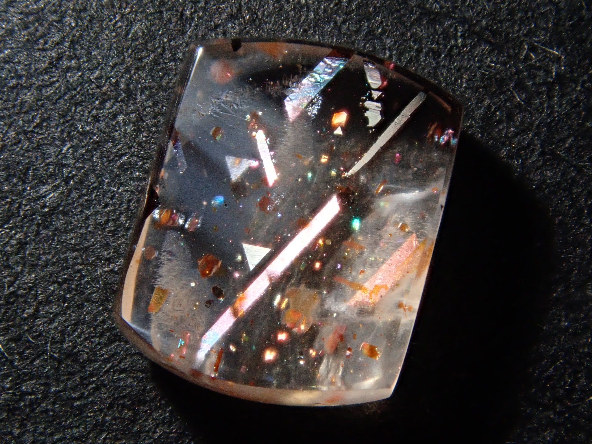Australian Rainbow Lattice Sunstone 0.712ct Loose Stone